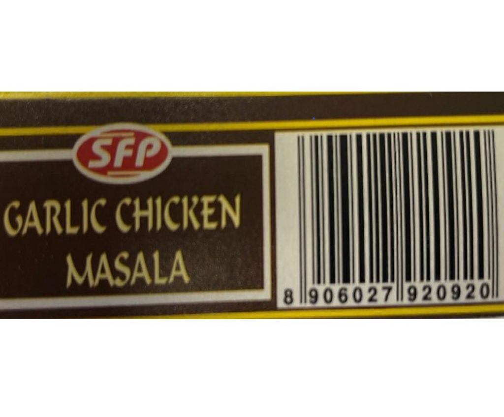 Garlic_Chicken_Barcode | Lucky Masale